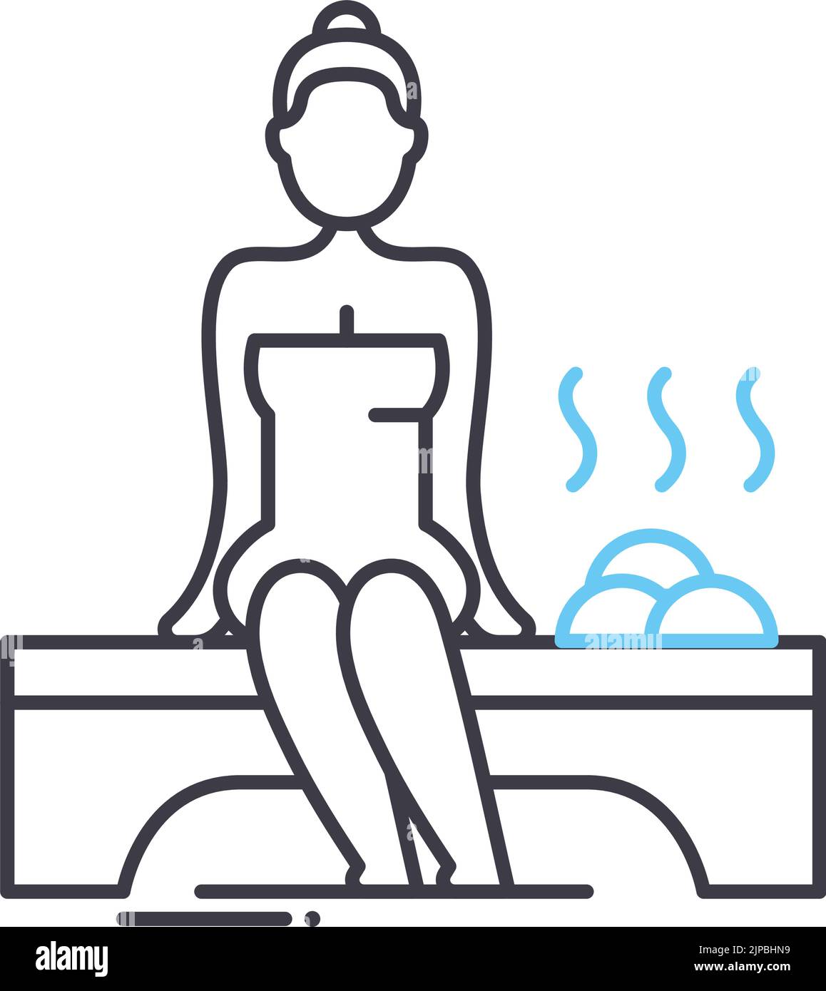 Sauna symbol illustration hi-res stock photography and images - Alamy