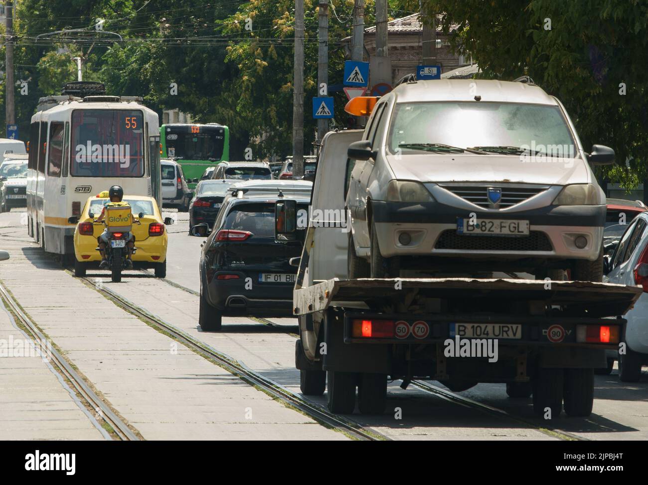 Bike tram stuck hi-res stock photography and images - Alamy