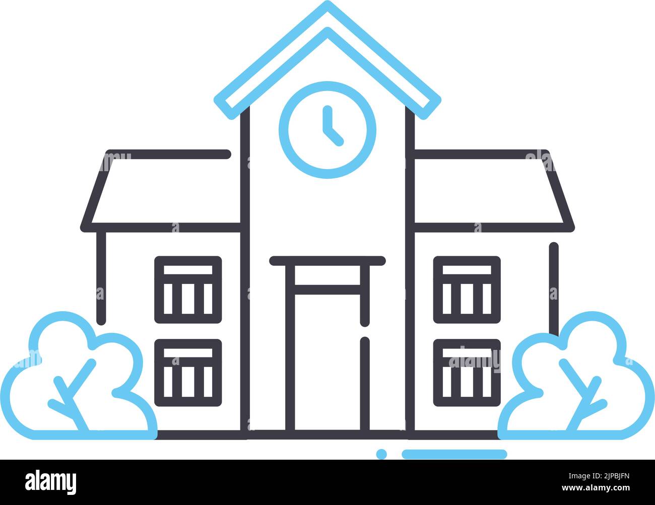 university line icon, outline symbol, vector illustration, concept sign ...