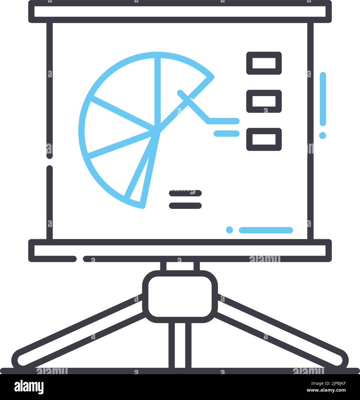 representation line icon, outline symbol, vector illustration, concept ...