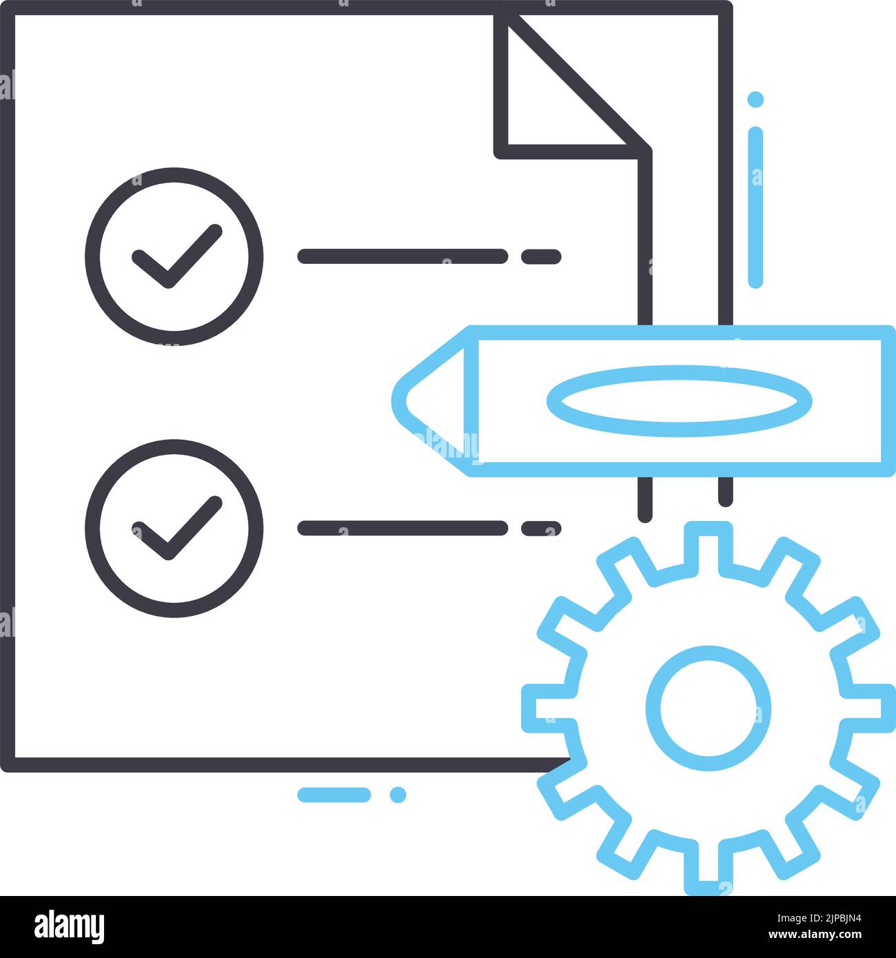 report line icon, outline symbol, vector illustration, concept sign ...