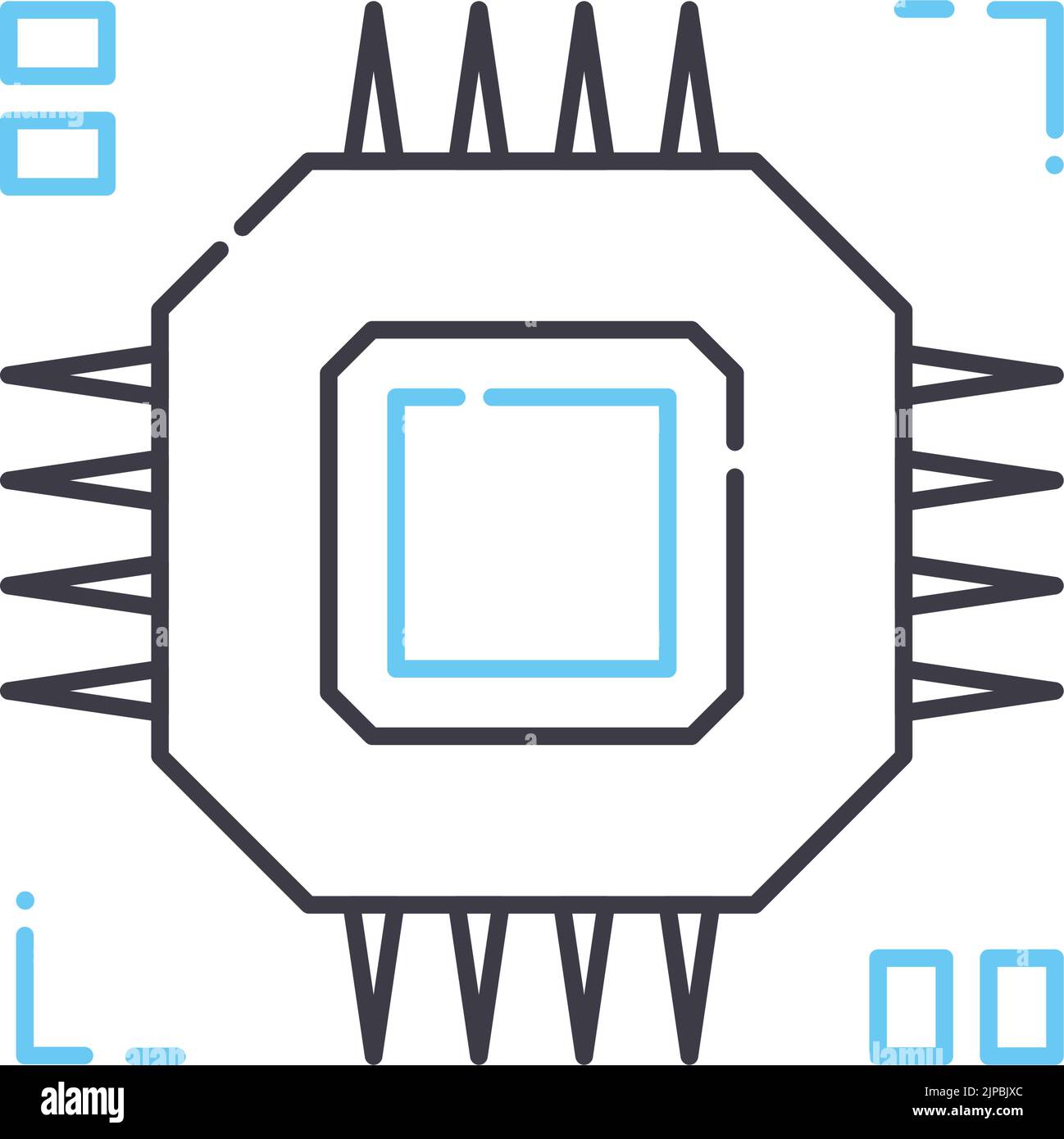 Pcb Line Icon Outline Symbol Vector Illustration Concept Sign Stock Vector Image And Art Alamy