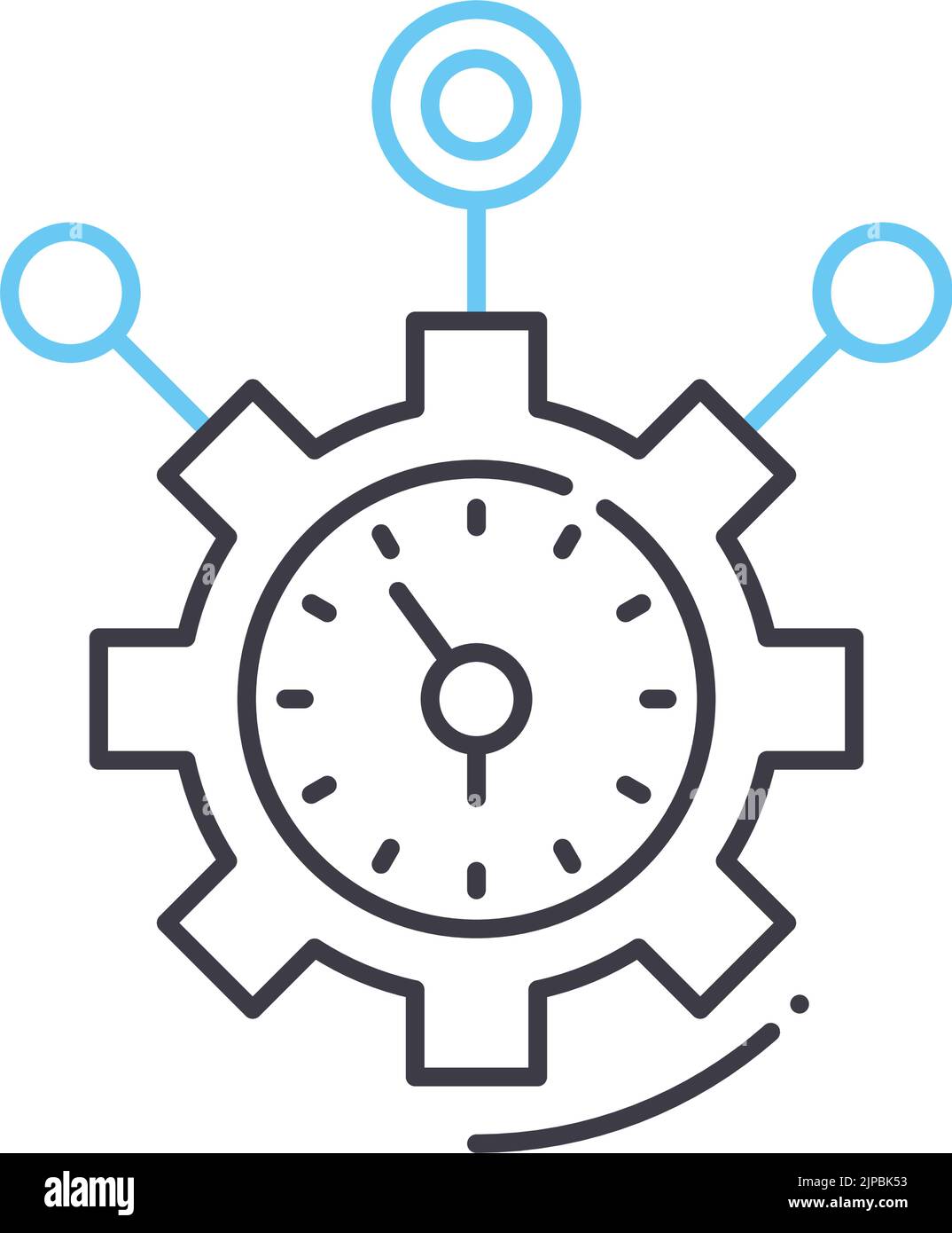 Time management concept illustration Stock Vector Images - Alamy