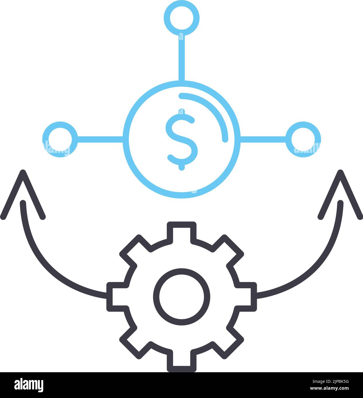 interanational address line icon, outline symbol, vector illustration ...