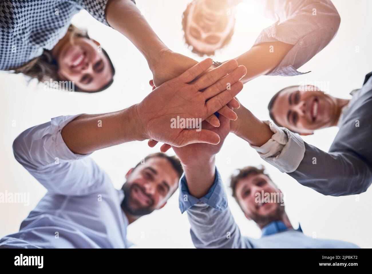 The best people in the business. Low angle shot of a group of ...