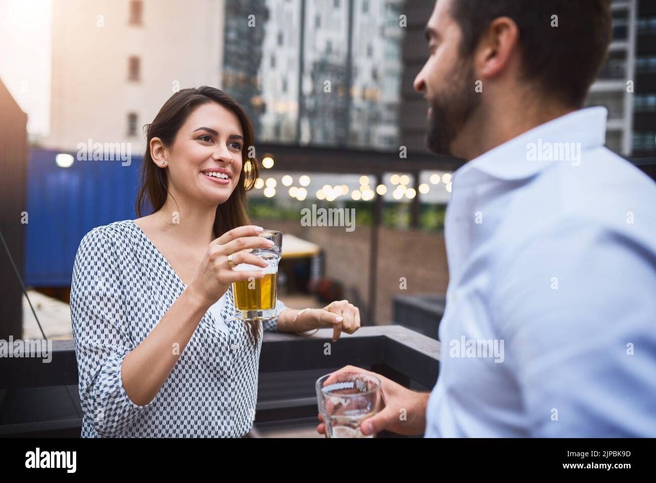 Getting to know our colleagues over drinks. businesspeople having ...