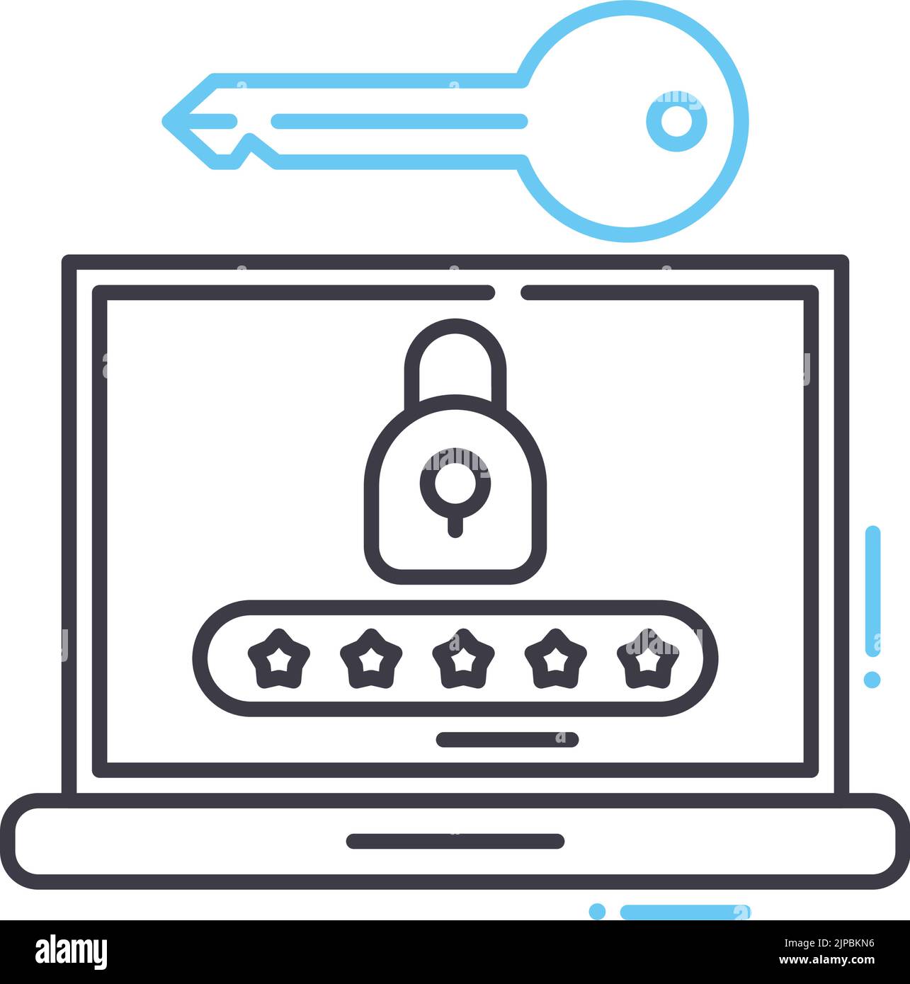 Electronic key with lock Stock Vector Images - Alamy