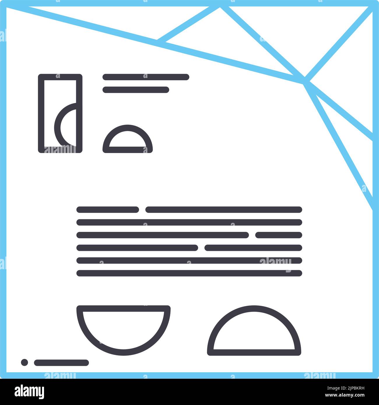 grid gesign layouts line icon, outline symbol, vector illustration ...