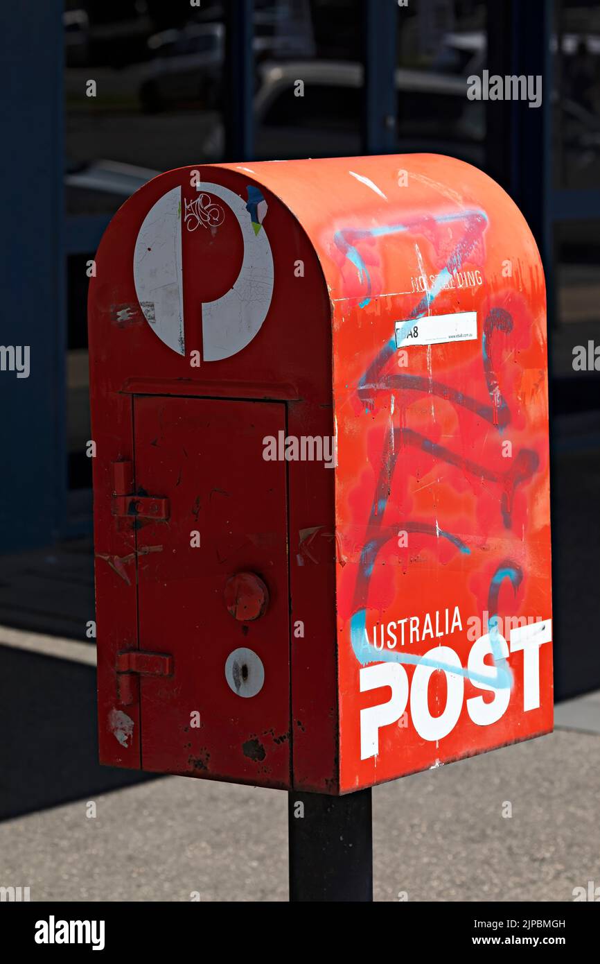 Ballarat Australia / An Australia Post Postal Box defaced with markings ...