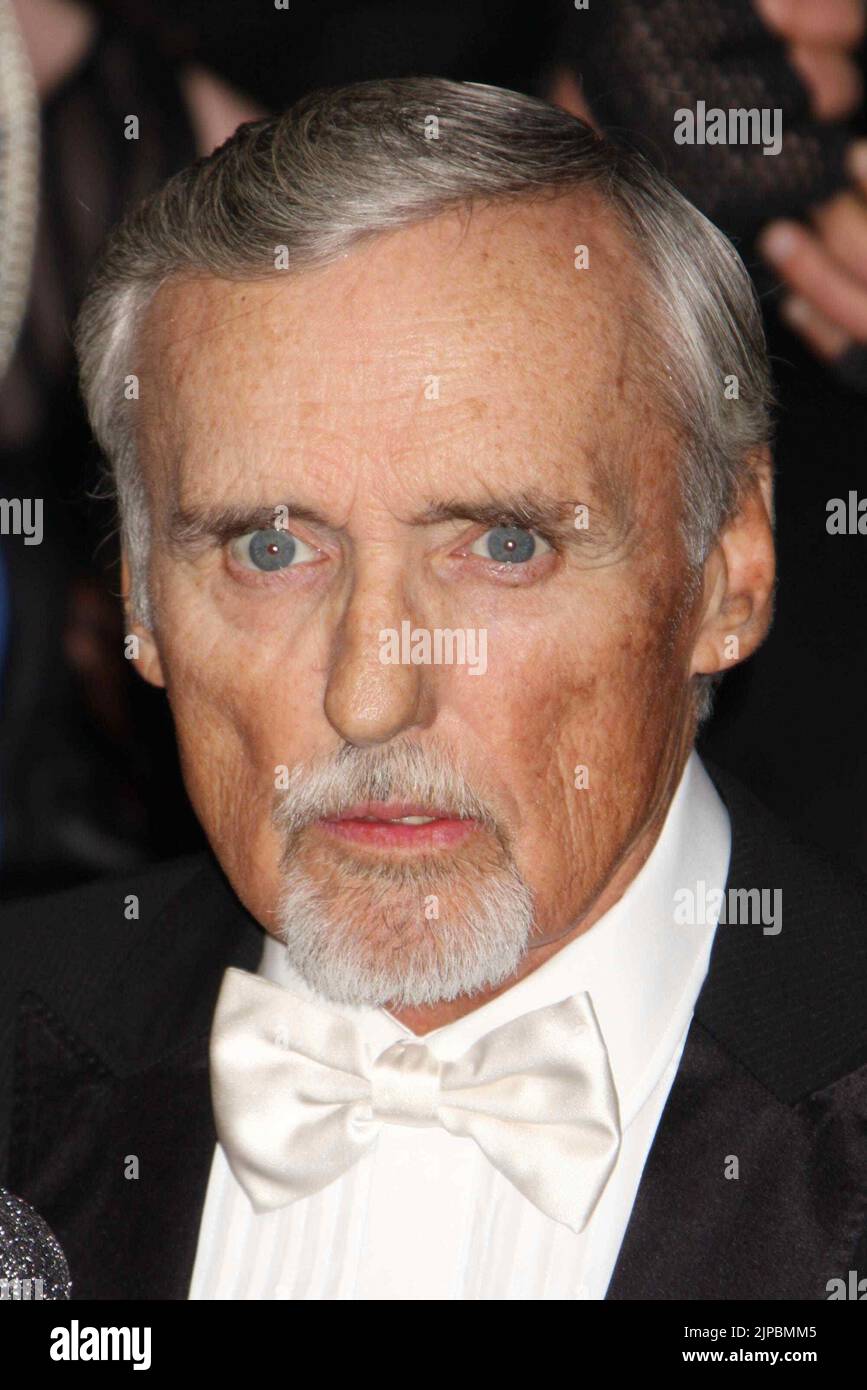 Dennis Hopper attends the Vanity Fair Oscar Party at Sunset Tower in ...