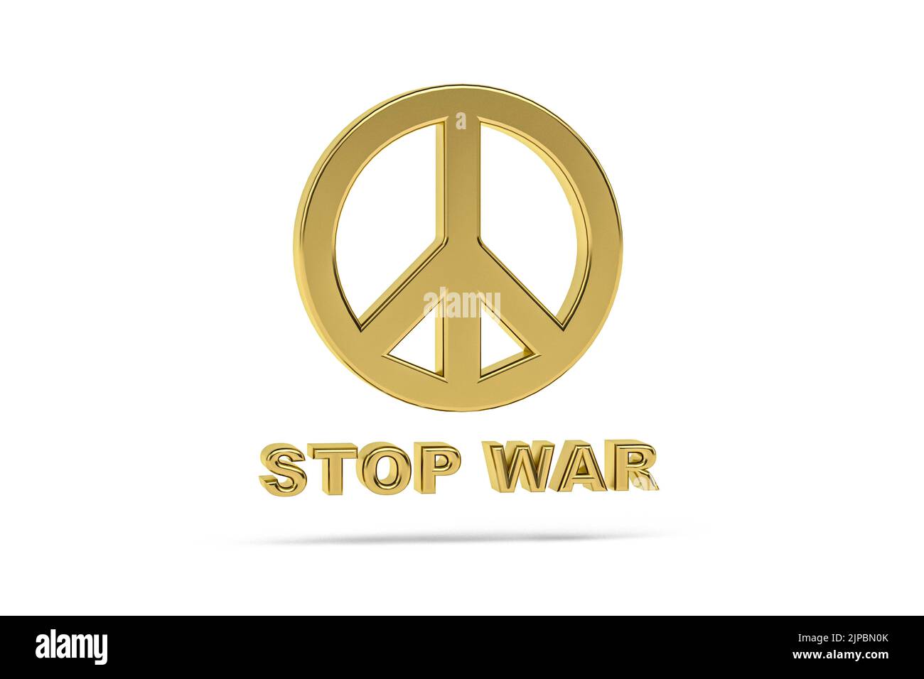 Golden 3d Russian aggression icon isolated on white background - 3d ...