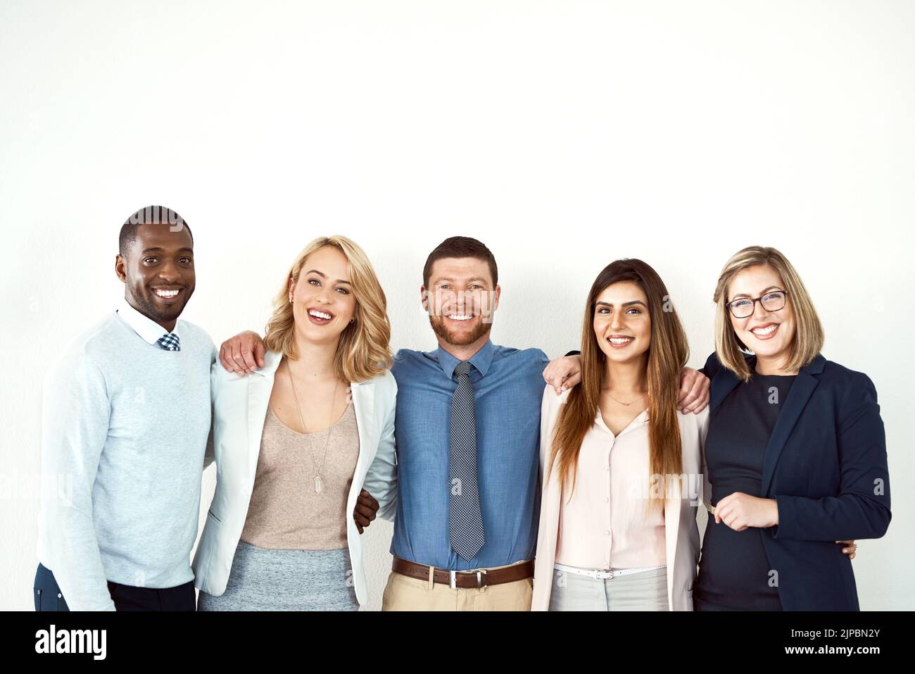 They got each others back. Portrait of a group of work colleagues ...