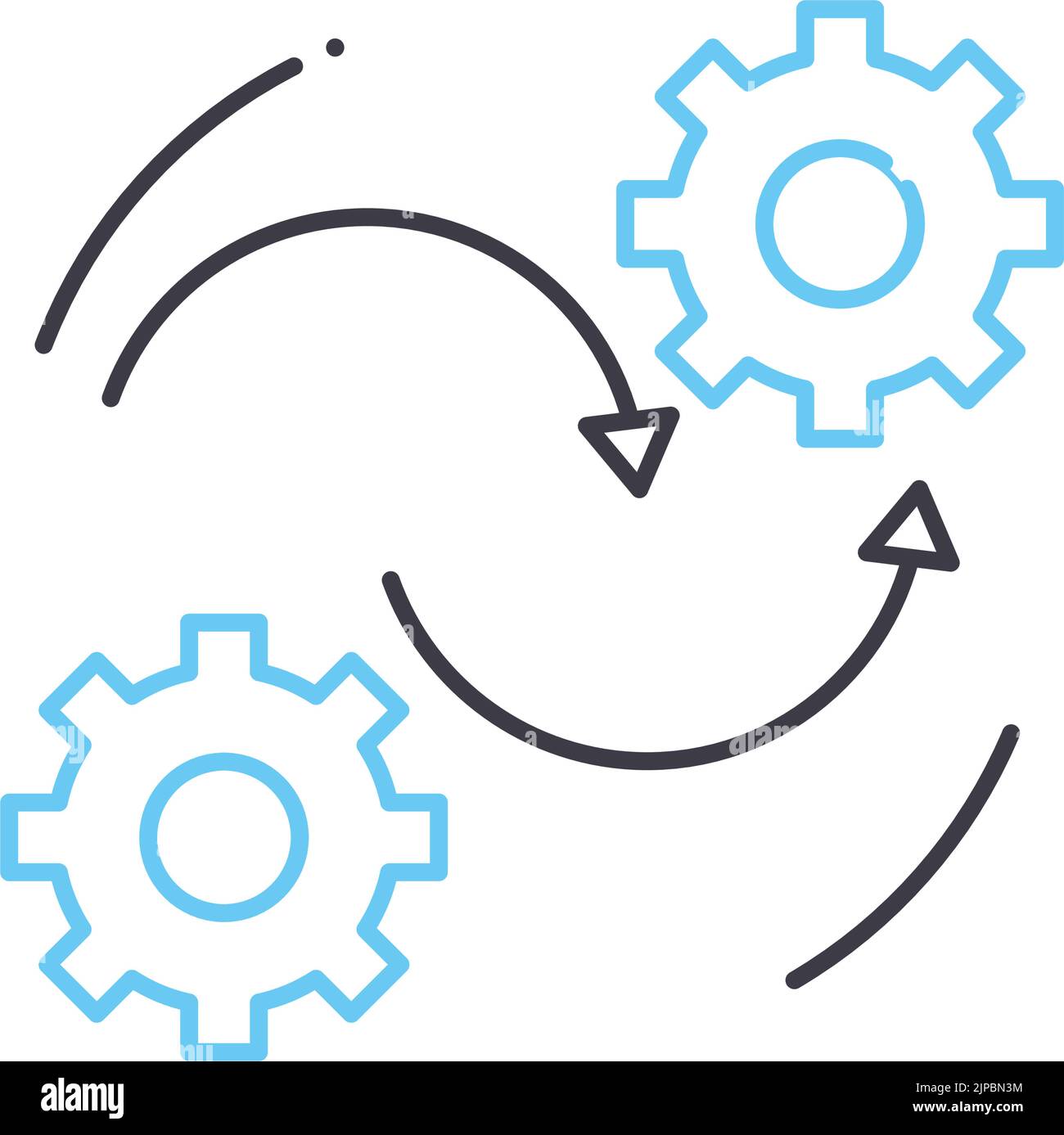 line operation line icon, outline symbol, vector illustration, concept ...