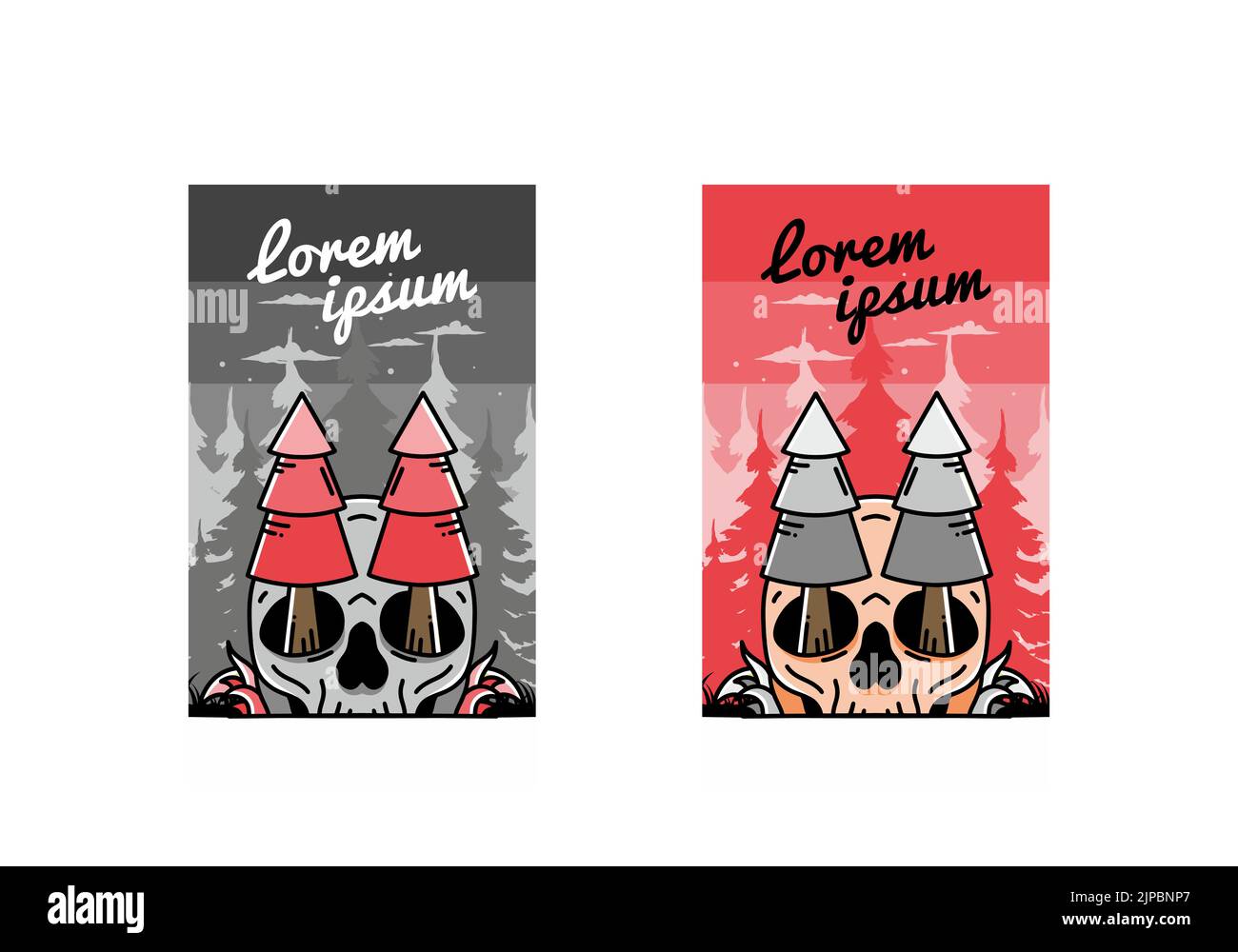 Bone in the jungle Stock Vector Images - Alamy