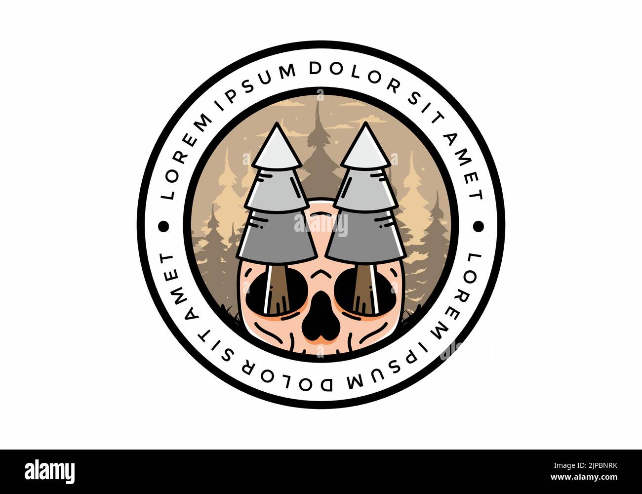 Skull in jungle Stock Vector Images - Alamy