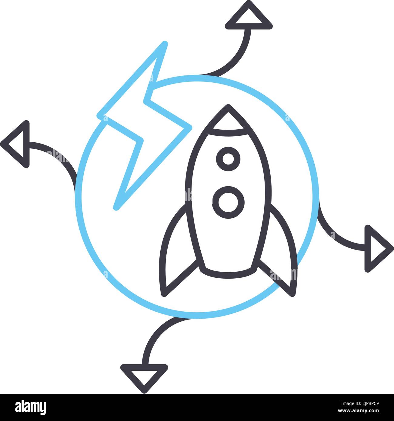 rapid development line icon, outline symbol, vector illustration ...