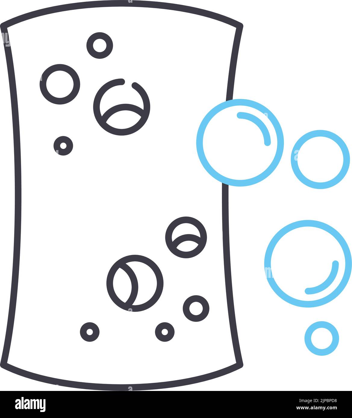 tap water line icon, outline symbol, vector illustration, concept sign ...