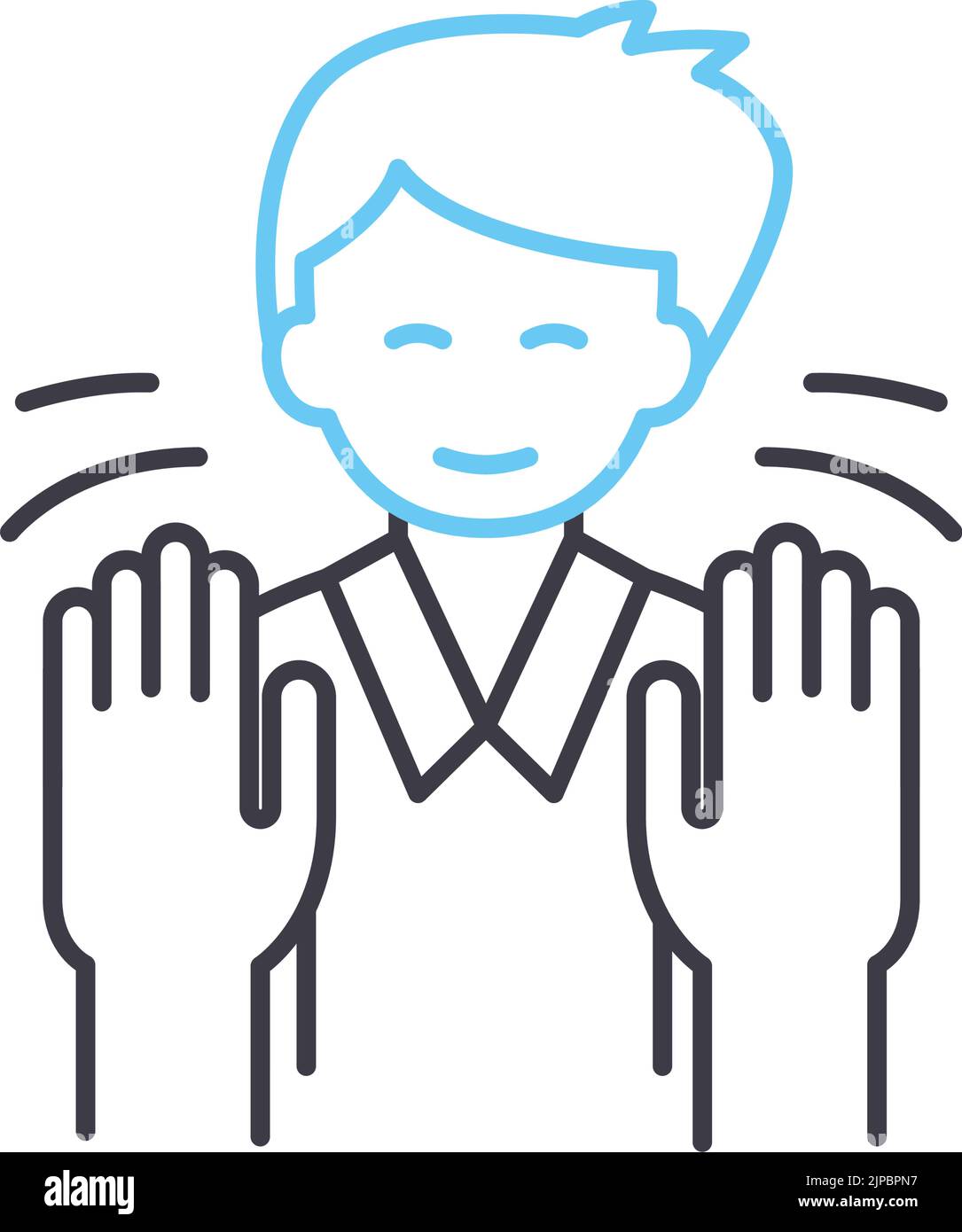 Finger skin icon outline Cut Out Stock Images & Pictures - Alamy