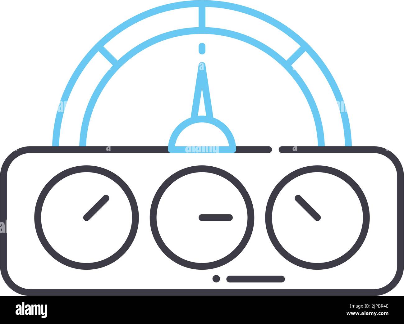 performance line icon, outline symbol, vector illustration, concept ...