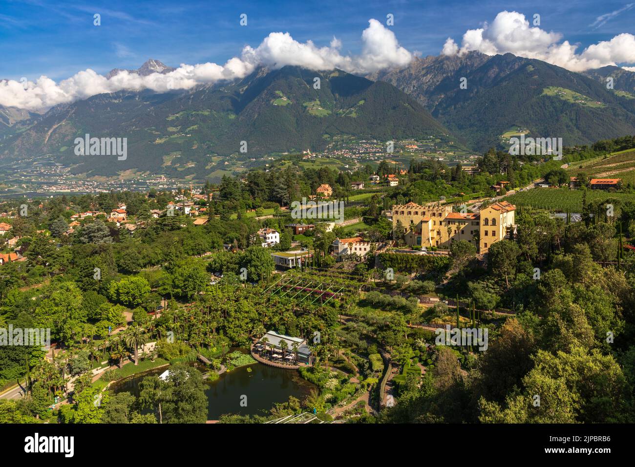 Trauttmansdorff castle near Meran, South Tyrol Stock Photo - Alamy