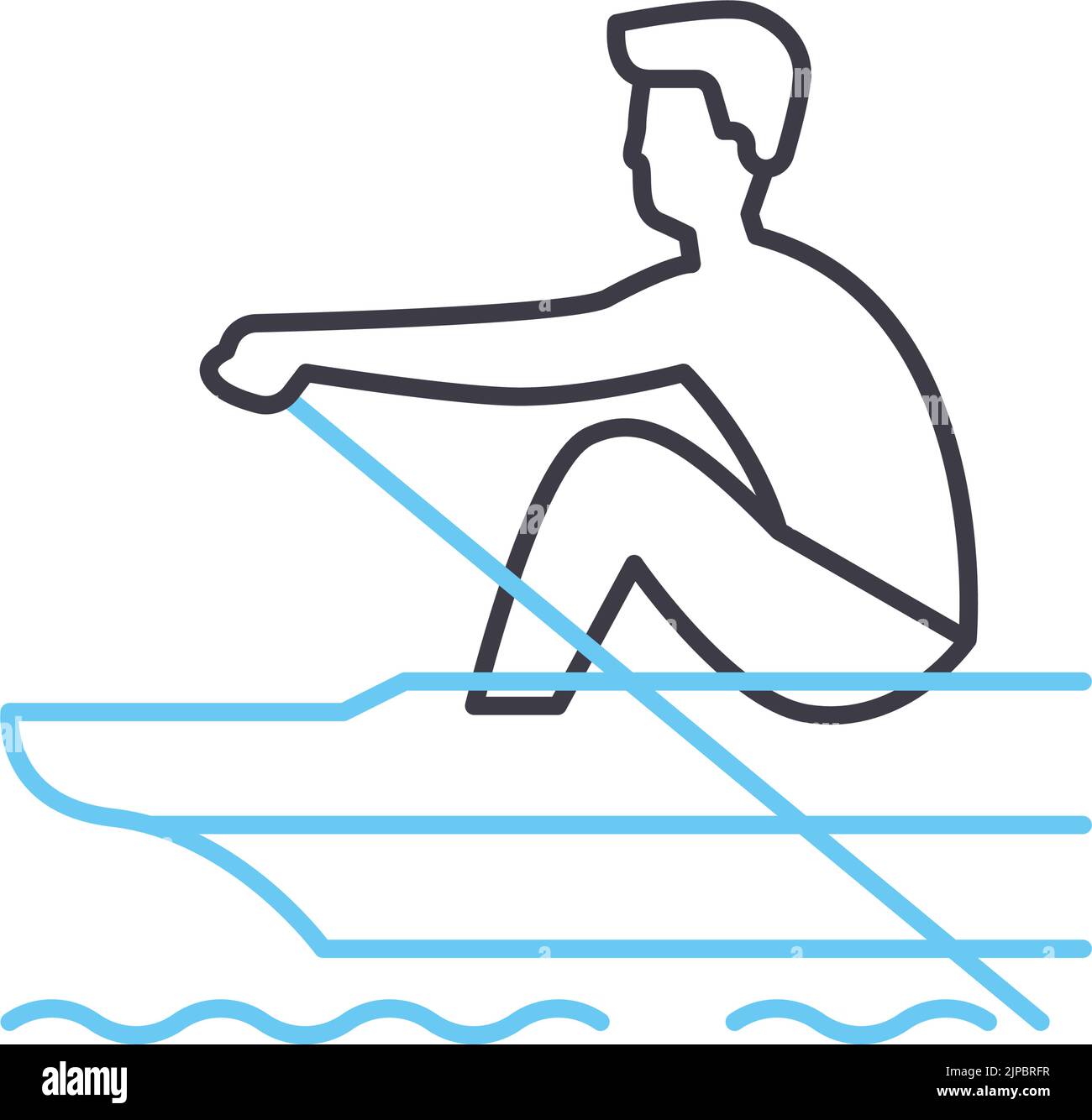 Rowing team illustration hi-res stock photography and images - Alamy