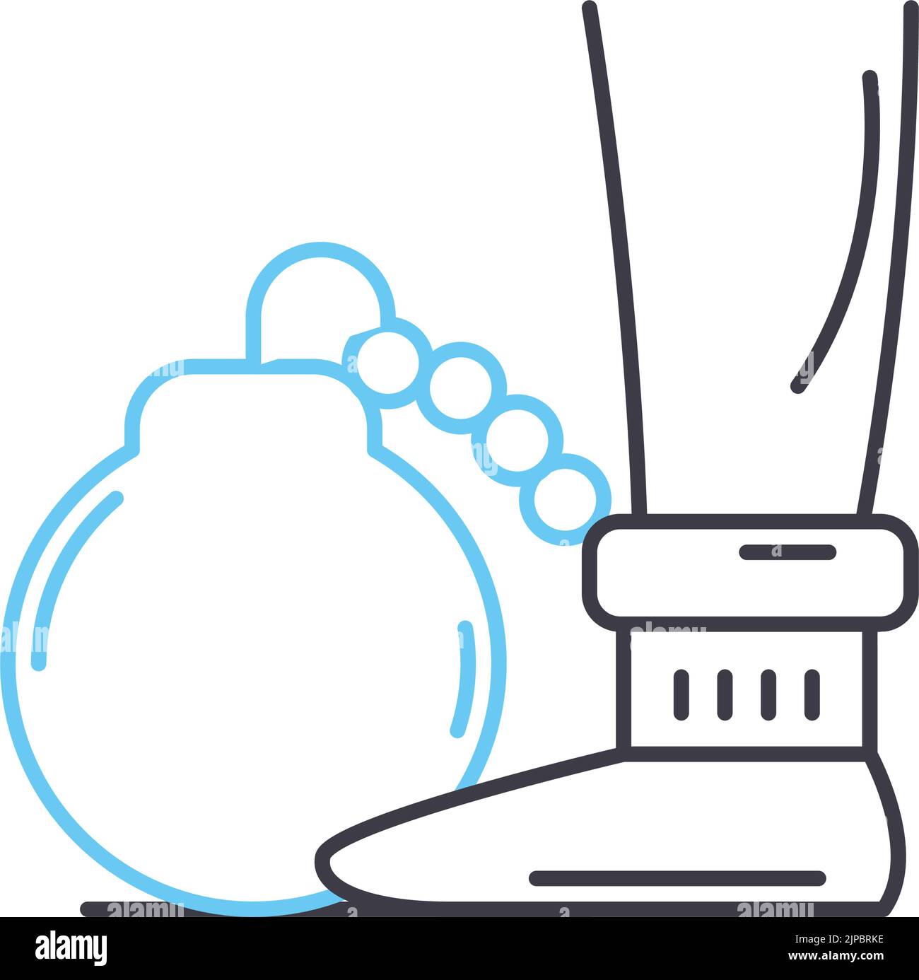 social obligation line icon, outline symbol, vector illustration ...