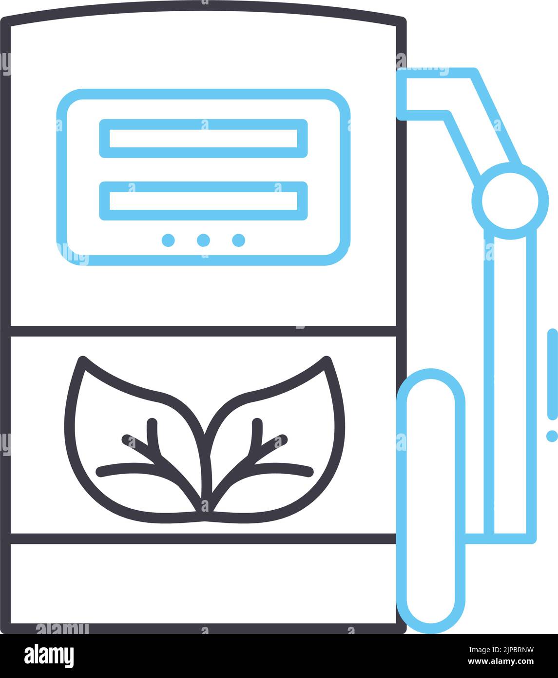 generation biofuels line icon, outline symbol, vector illustration ...