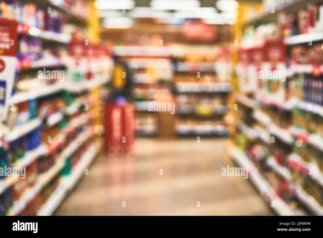 Open for your shopping convenience. an empty grocery store Stock Photo ...