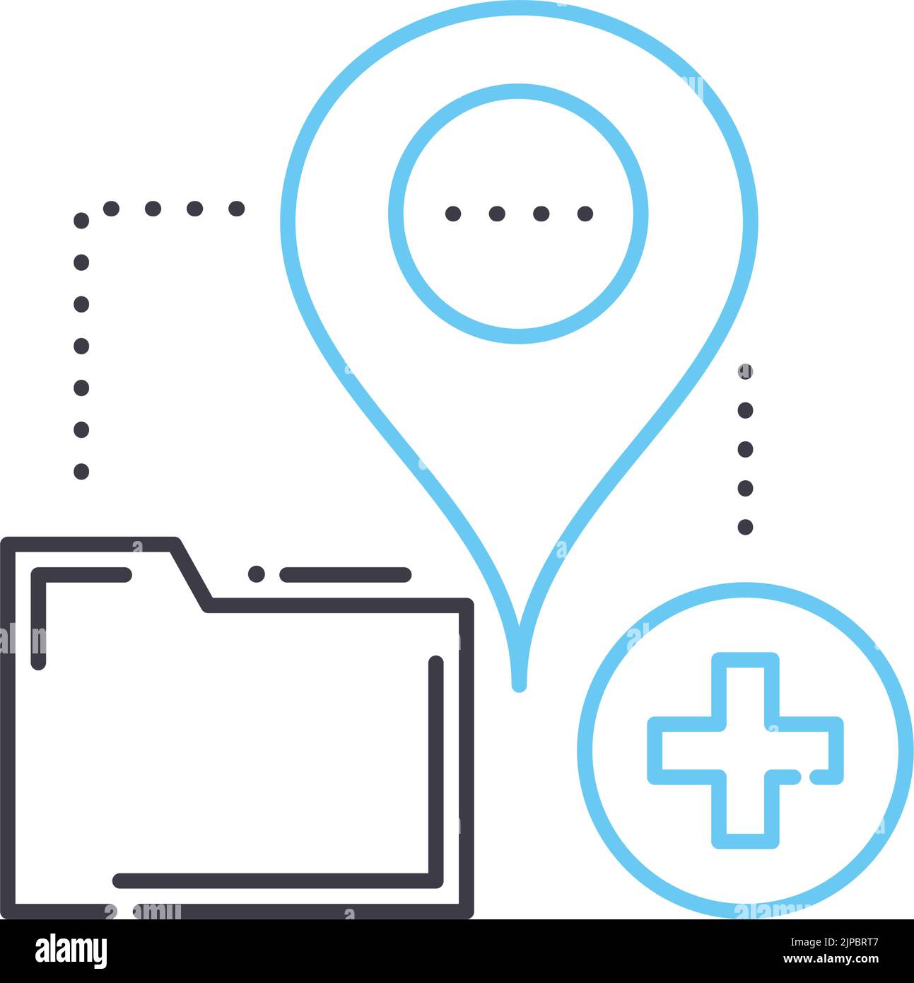 placeholder line icon, outline symbol, vector illustration, concept ...