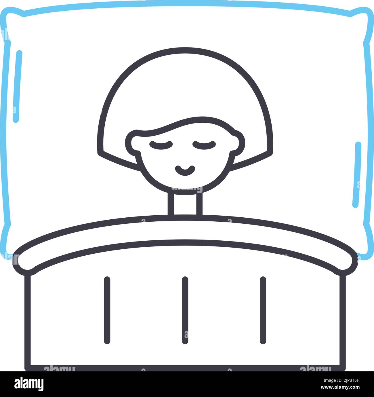 Good Sleeps Line Icon Outline Symbol Vector Illustration Concept
