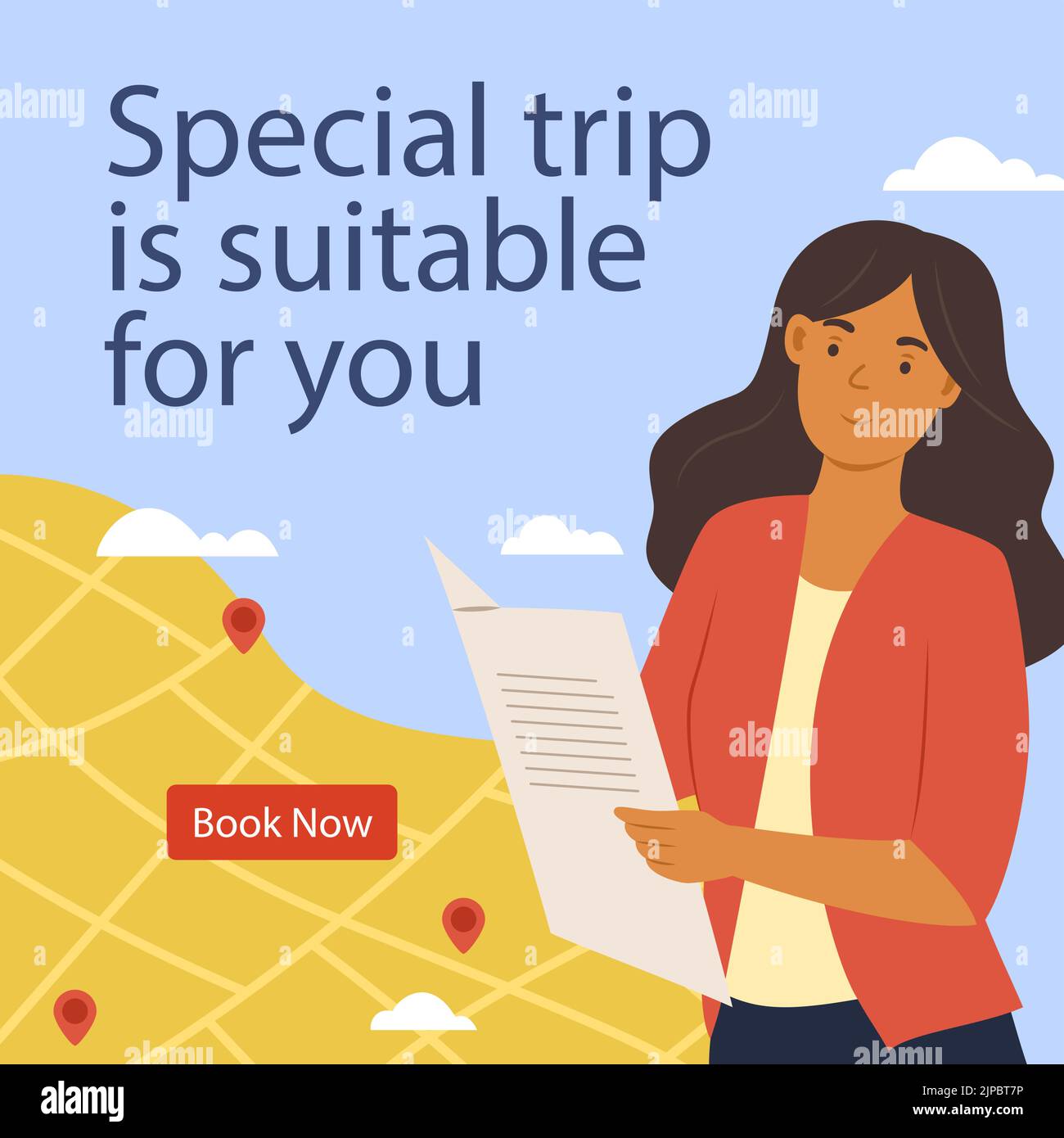 Travel agency template design Vector illustration Stock Vector Image ...