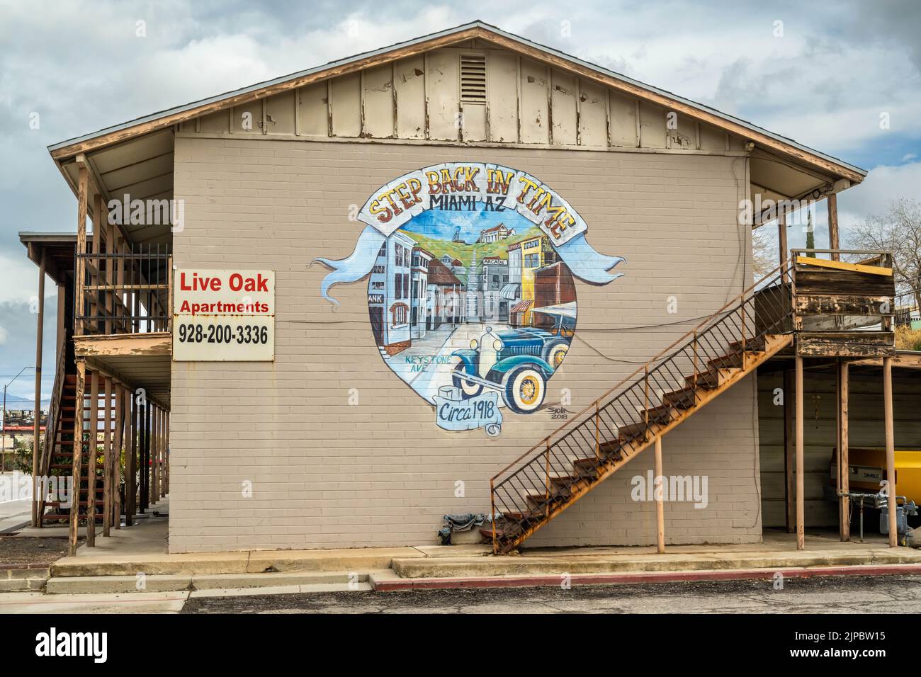 Miami, AZ, USA - Dec 25, 2021: A well known city for its classic ...