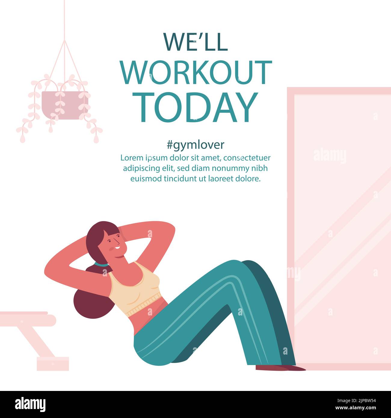 Gym post template hi-res stock photography and images - Alamy