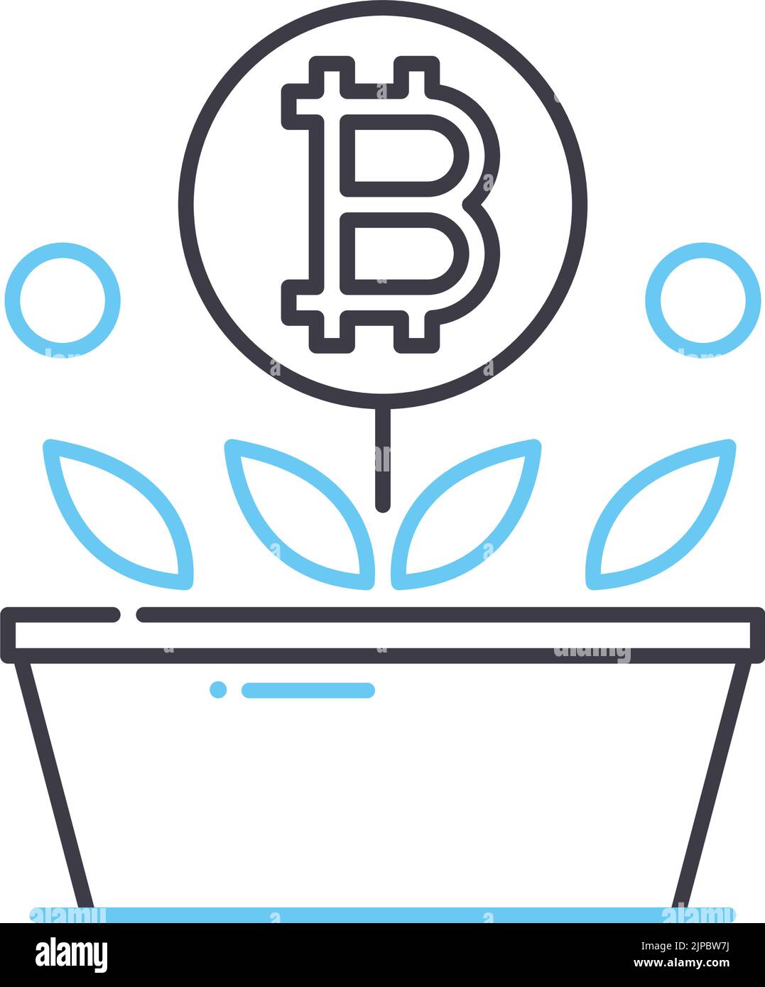 increasing line icon, outline symbol, vector illustration, concept sign ...