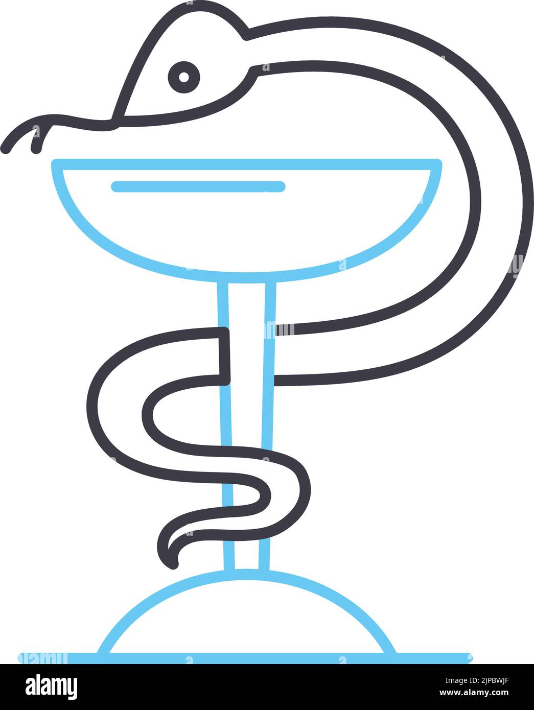 meter line icon, outline symbol, vector illustration, concept sign ...