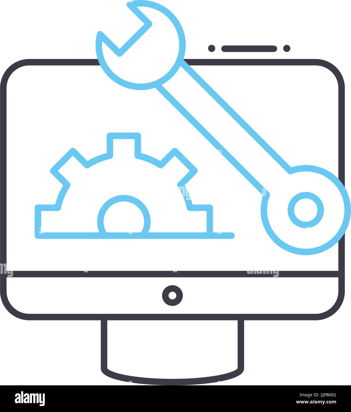 Technician icons technology support Cut Out Stock Images & Pictures - Alamy