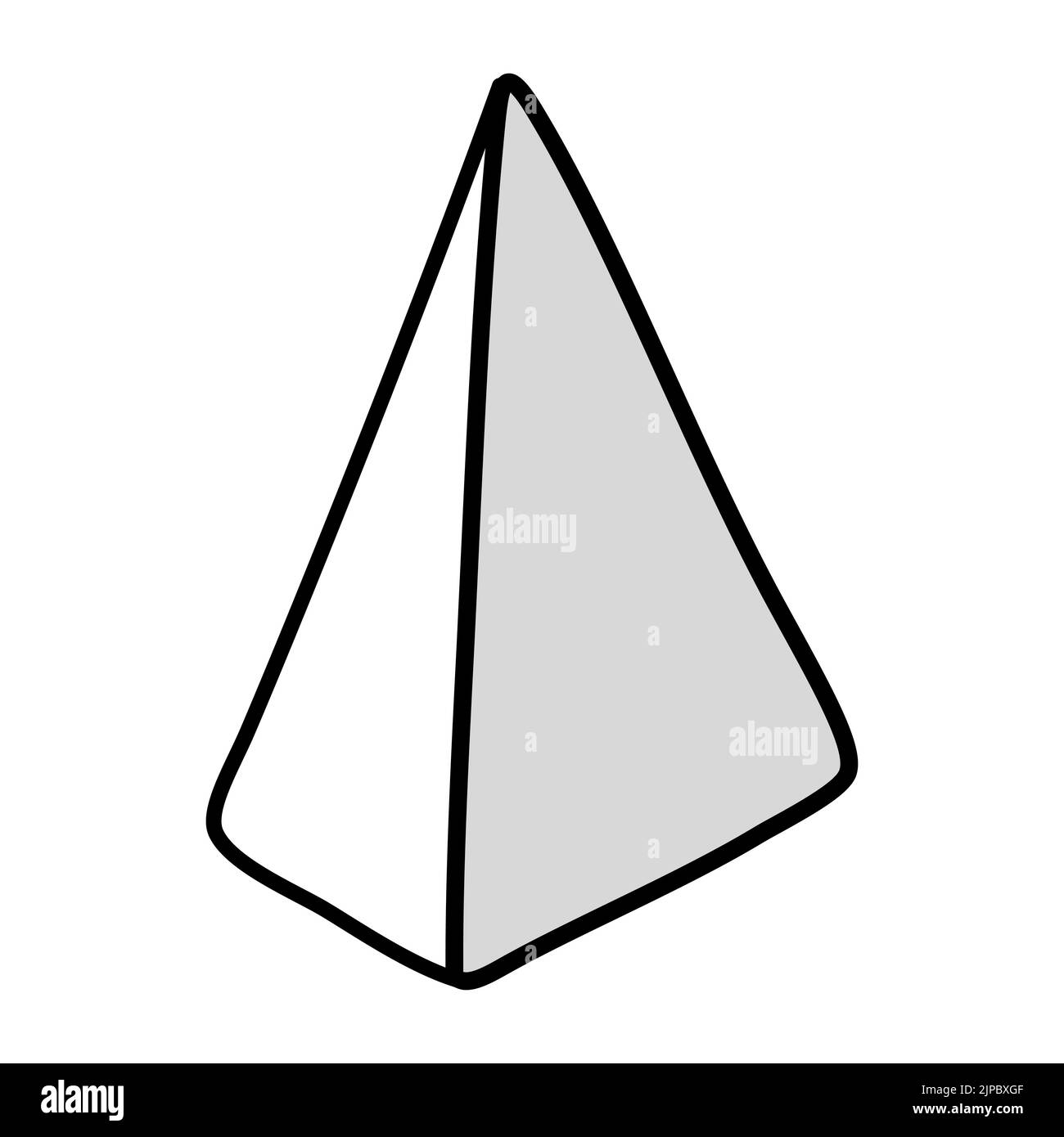 Pyramid icon symbol sign, hand drawing doodle Stock Vector Image & Art ...