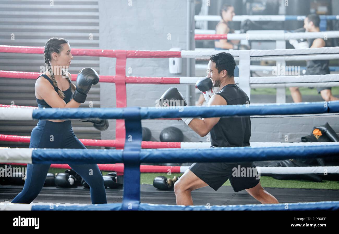 Diverse male boxer trainer hi-res stock photography and images - Alamy