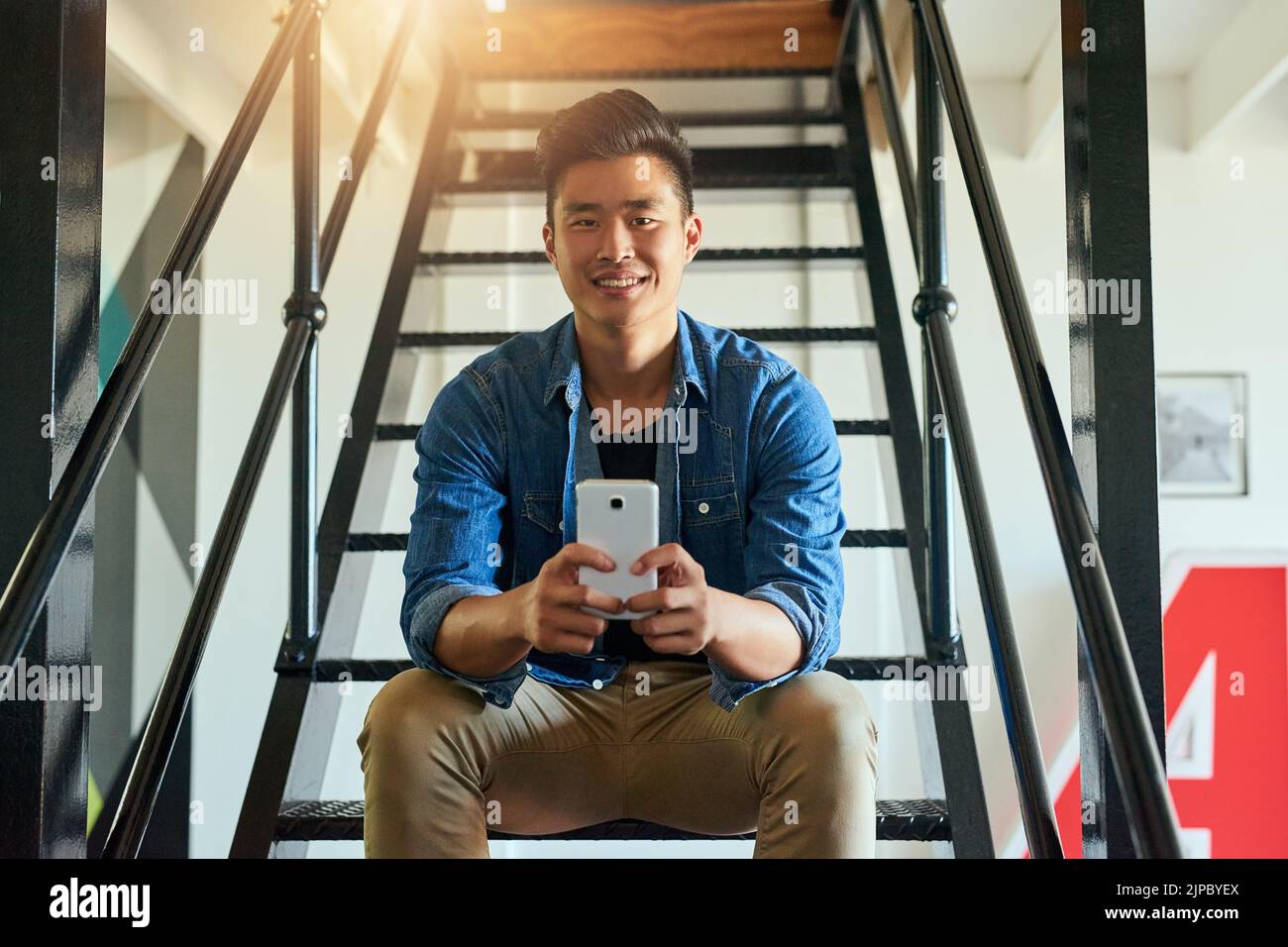 Im taking a well-deserved break. Cropped portrait of a handsome young ...