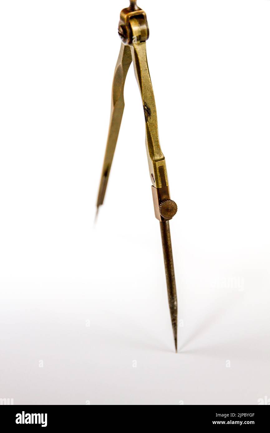 Pair of compasses white background hi-res stock photography and images ...