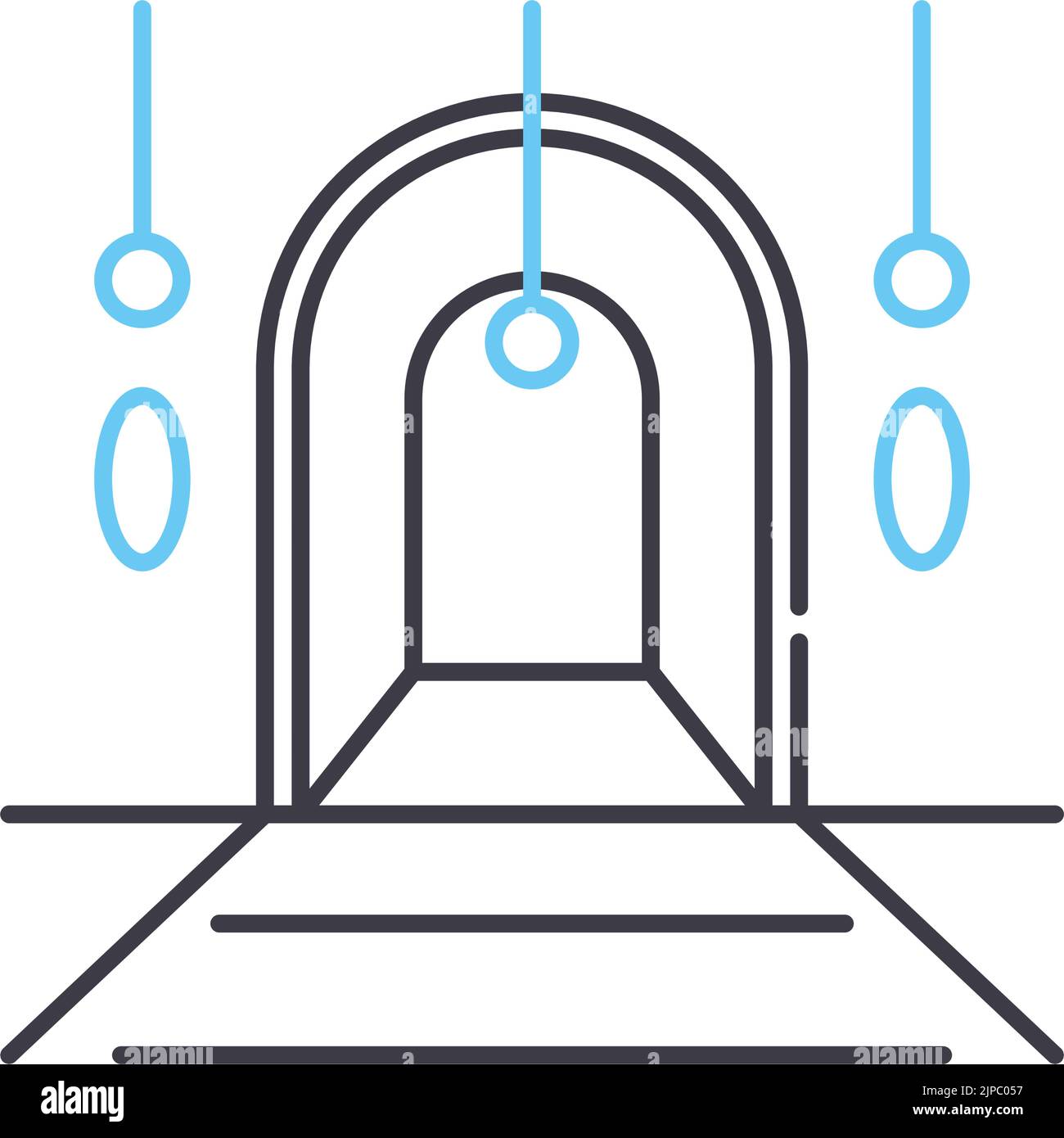 hallway line icon, outline symbol, vector illustration, concept sign Stock Vector Image & Art ...