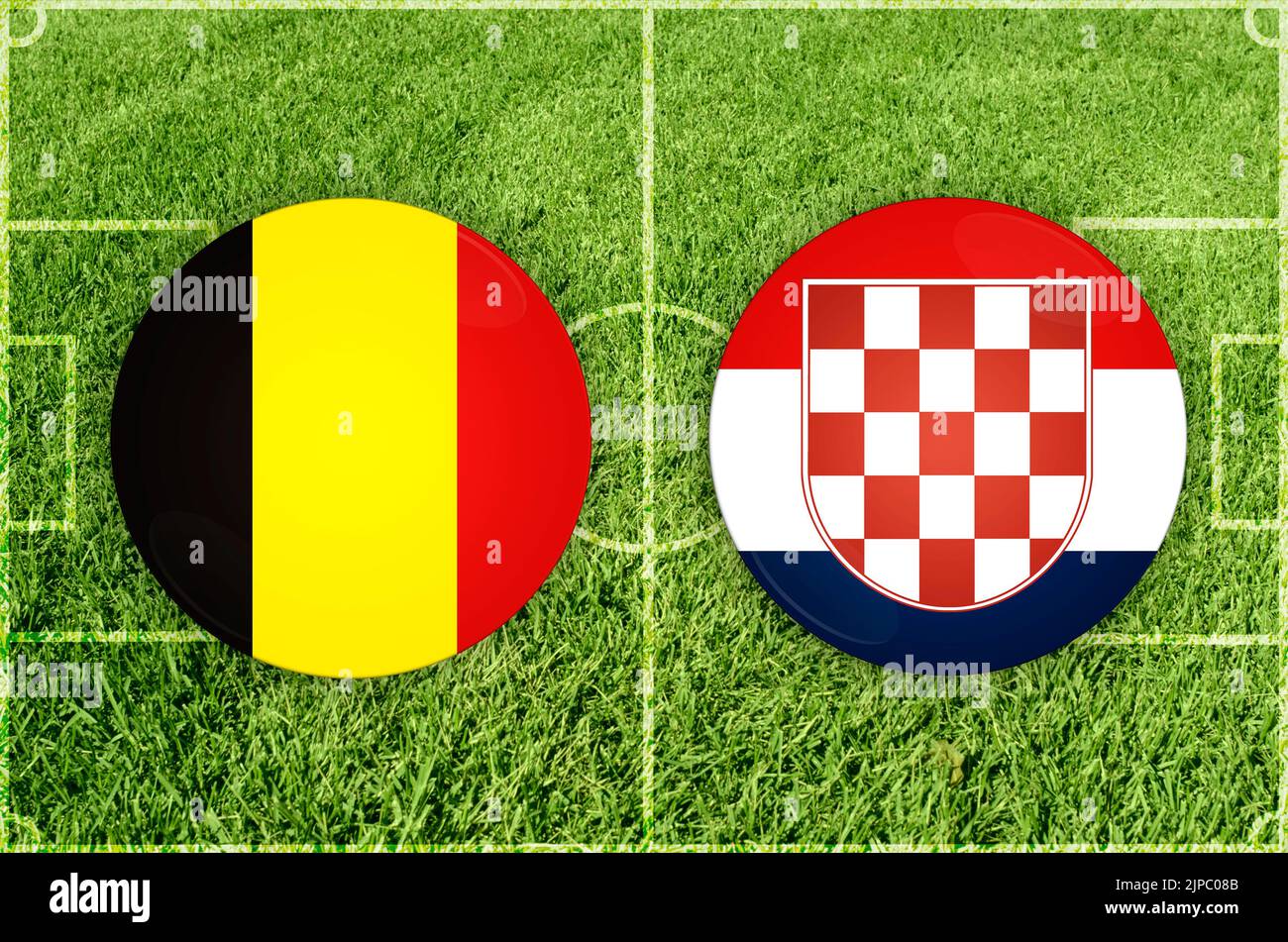 Croatia vs belgium soccer hi-res stock photography and images - Alamy