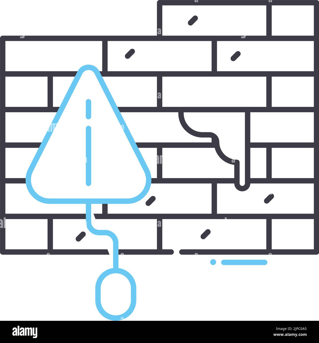 Helmet bricks trowel Stock Vector Images - Alamy