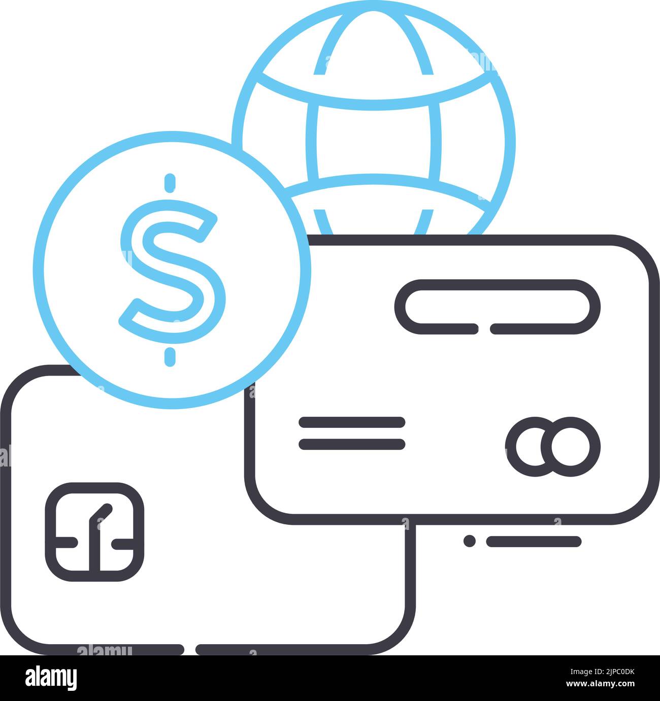 interner line icon, outline symbol, vector illustration, concept sign ...