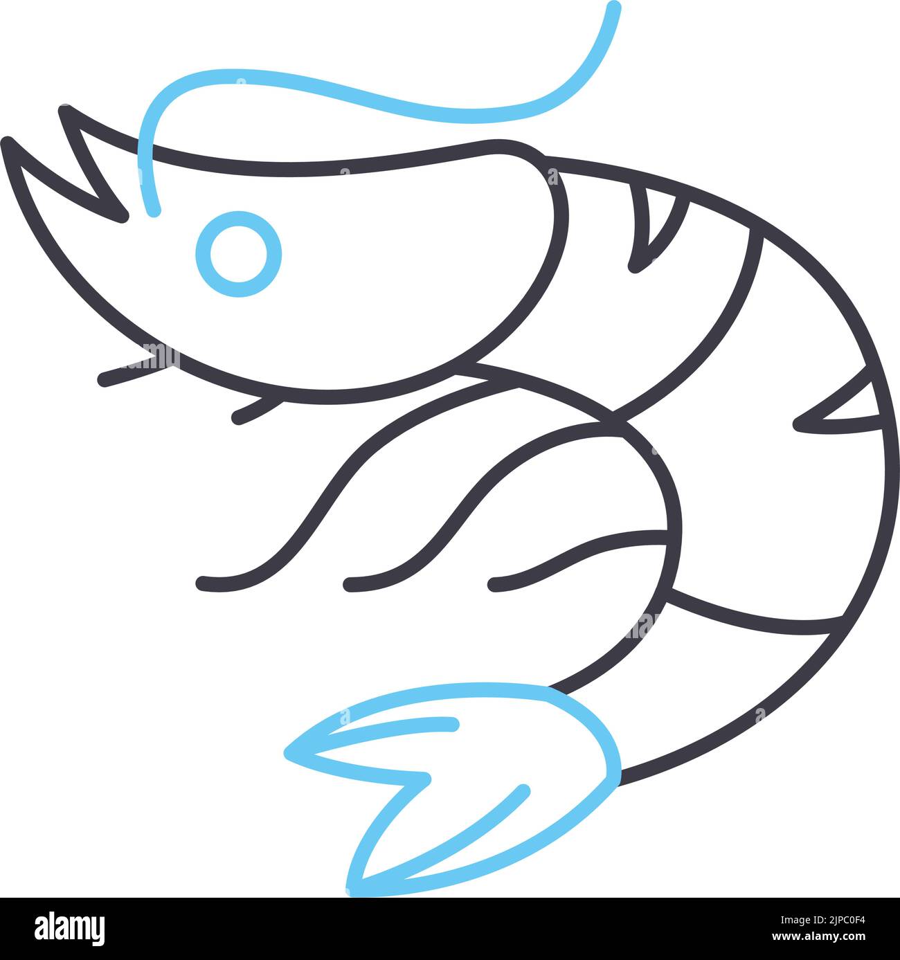 Shrimp crab jellyfish prawn Cut Out Stock Images & Pictures - Alamy