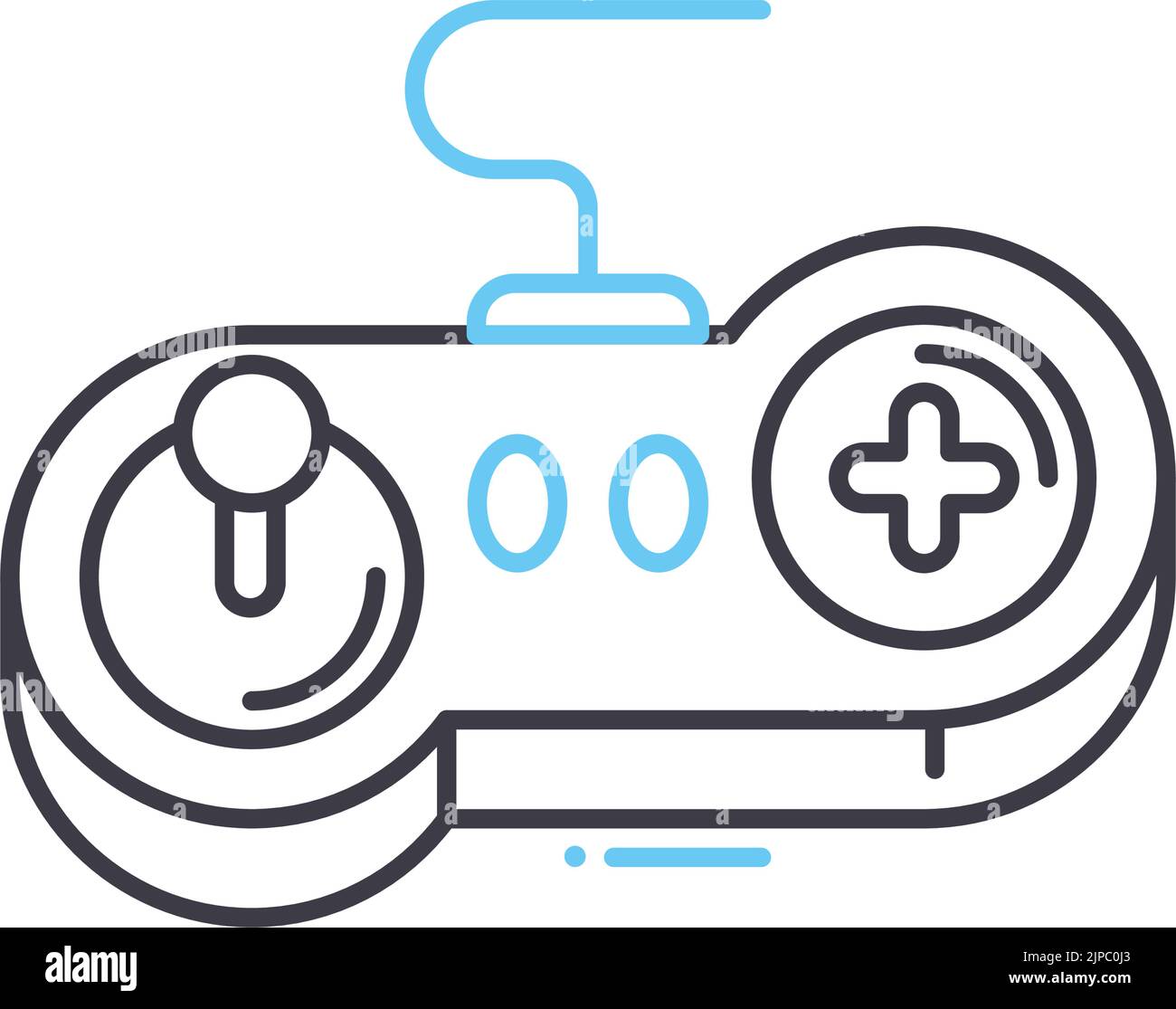 gamepad line icon, outline symbol, vector illustration, concept sign ... gamepad line icon, outline symbol, vector illustration, concept sign ...