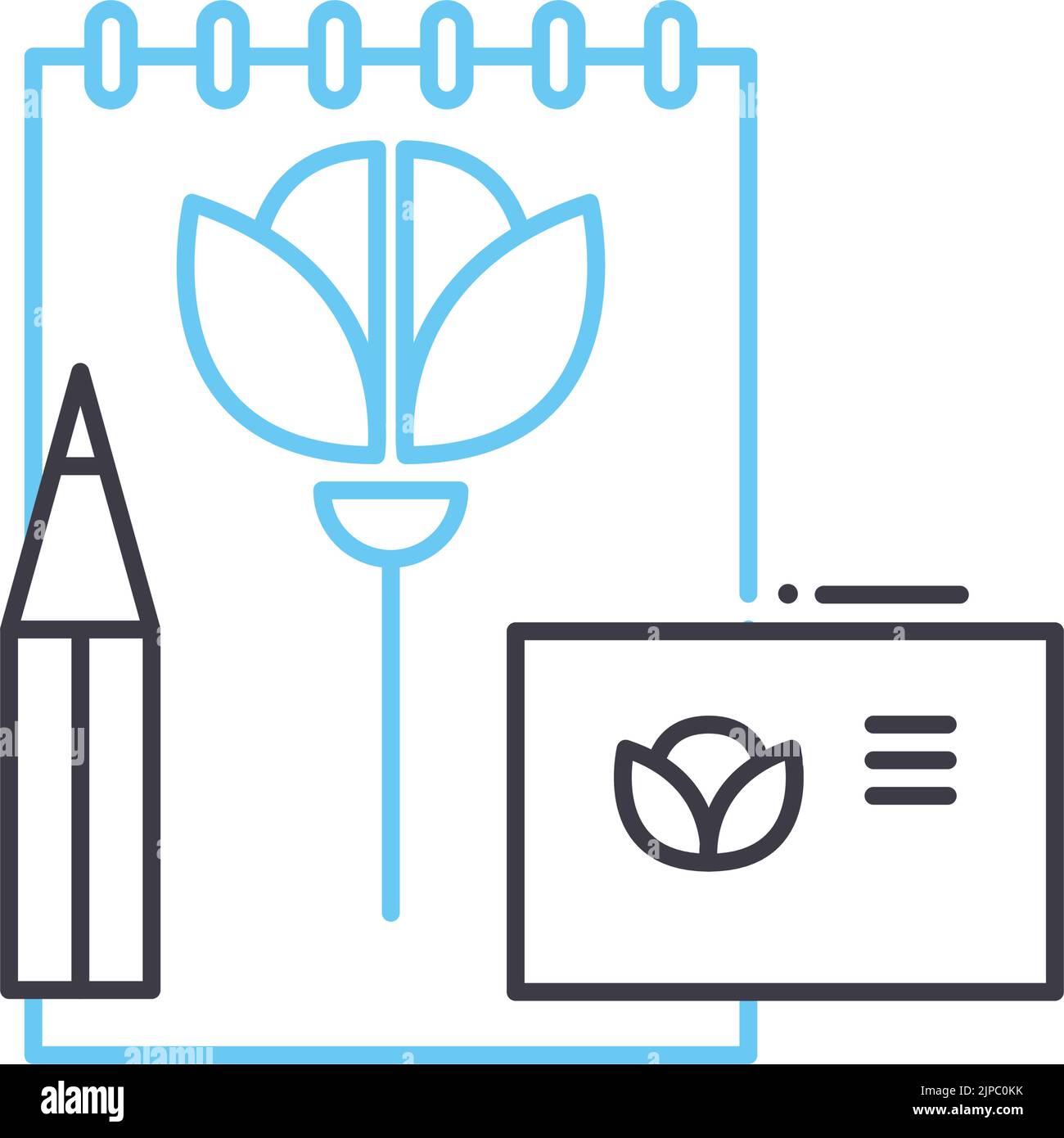 identity design line icon, outline symbol, vector illustration, concept ...