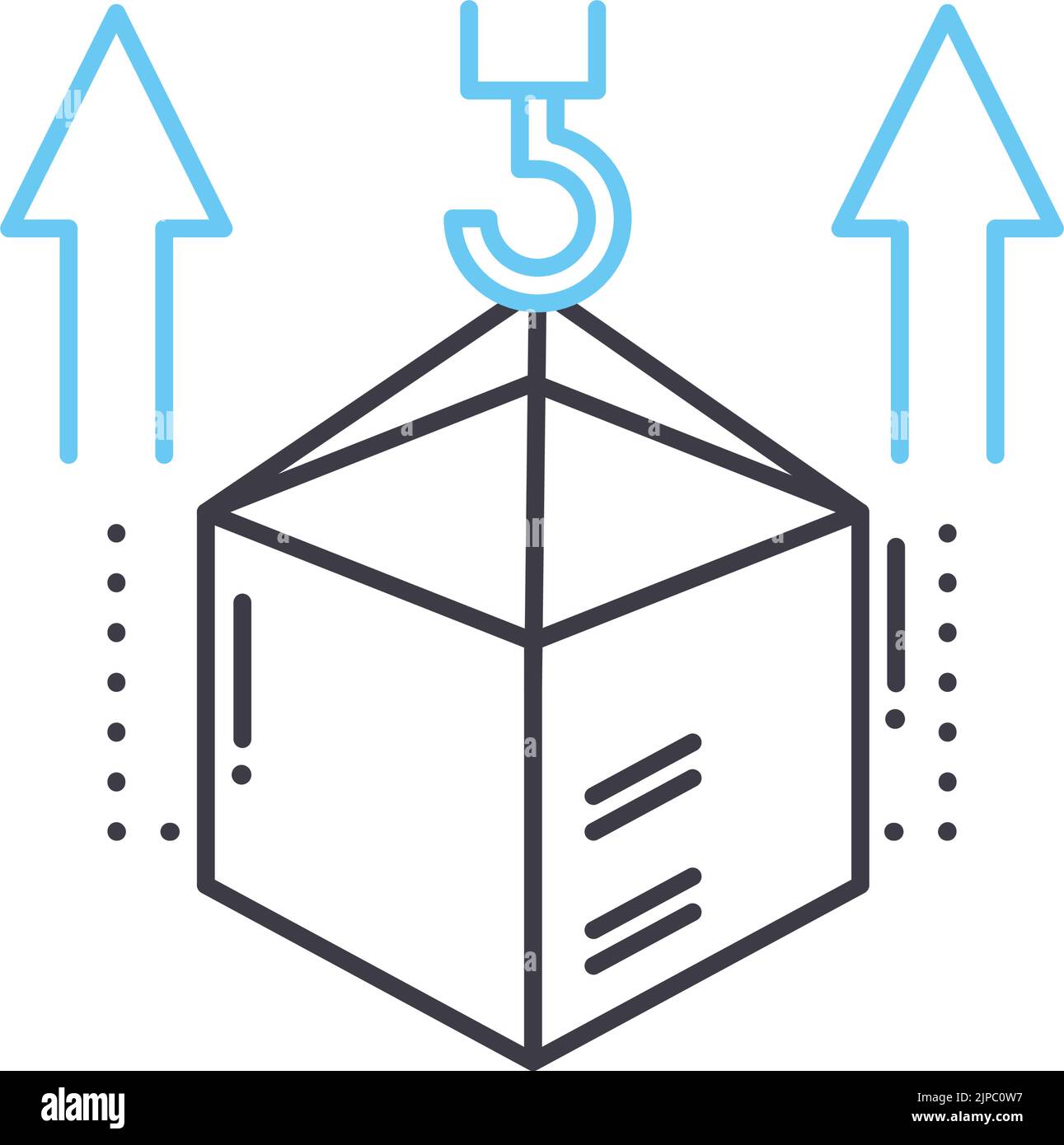 loading line icon, outline symbol, vector illustration, concept sign ...