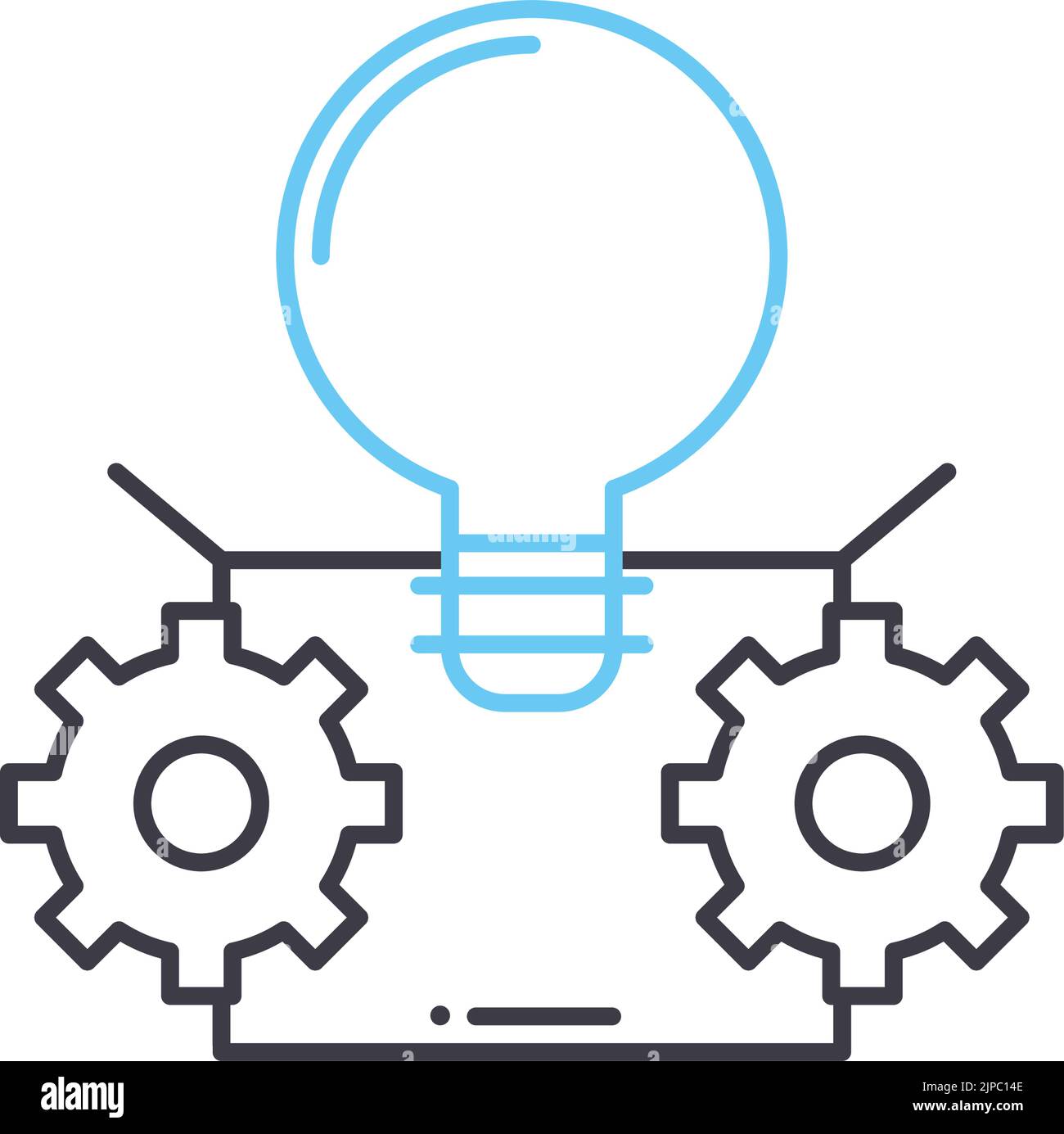 innovation line icon, outline symbol, vector illustration, concept sign ...