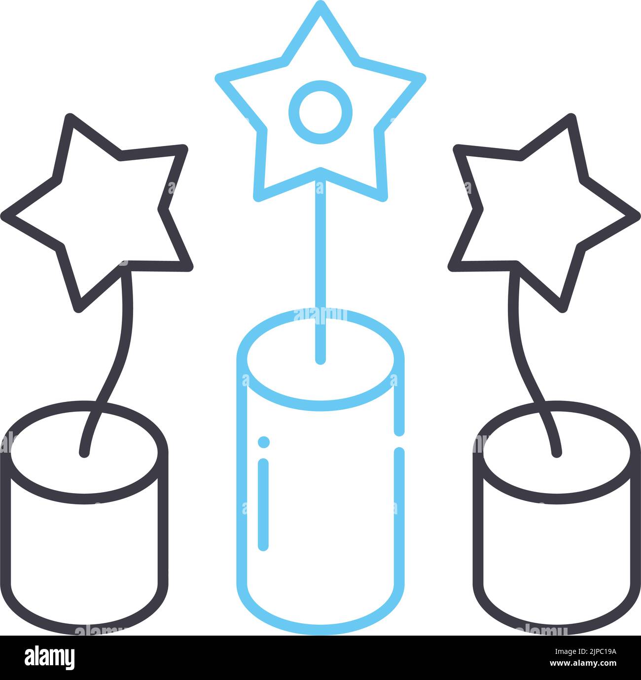 player ratings line icon, outline symbol, vector illustration, concept ...